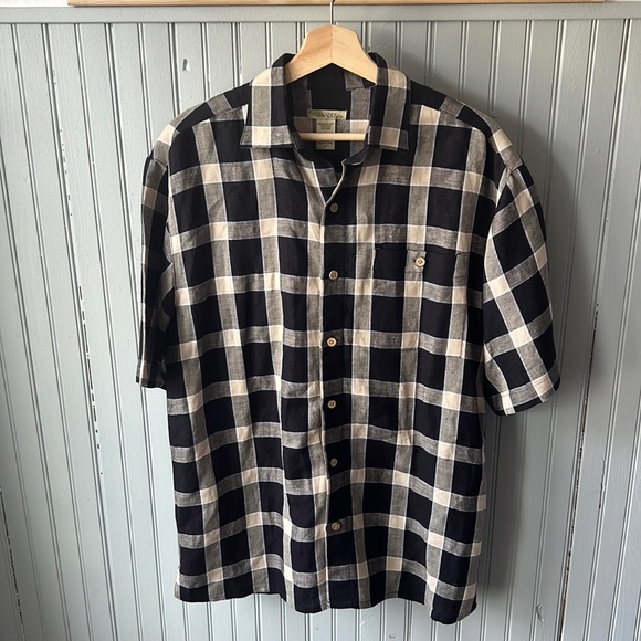 Islander | Shirts | Islander Mens Hawaiian Tropical Linen Blend Button ...